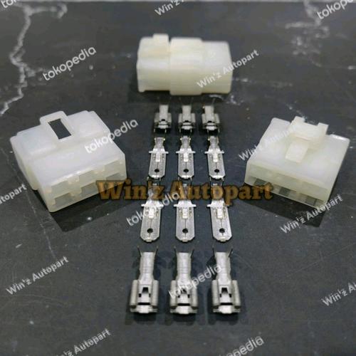 Jual SOKET 6 PIN BESAR / SOCKET MOTOR 6 PIN BESAR (SOCKET+TERMINAL/SKUN ...