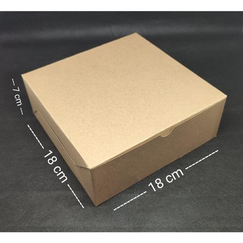 Jual Box Kraft 18x18 | Kotak Nasi | Dus Kemasan Makanan 18 x 18 Coklat ...