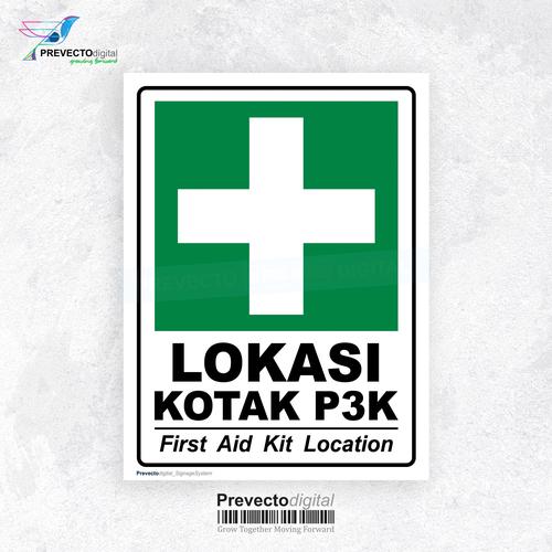 Jual Sticker Safety Sign K3 Rambu Lokasi Kotak P3K - Jakarta Barat ...