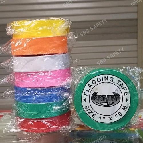 Jual Flagging Tape/Pita Survey Lapangan Merk Asgard - Putih - Jakarta Barat - SBSAFETY | Tokopedia