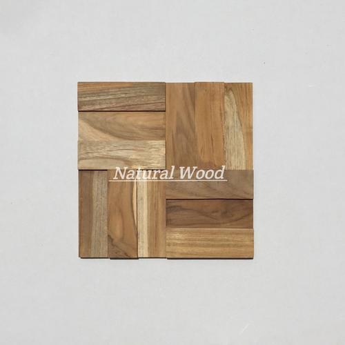 Jual wall panel dinding kubik | panel kayu jati | dinding kayu - Kab ...