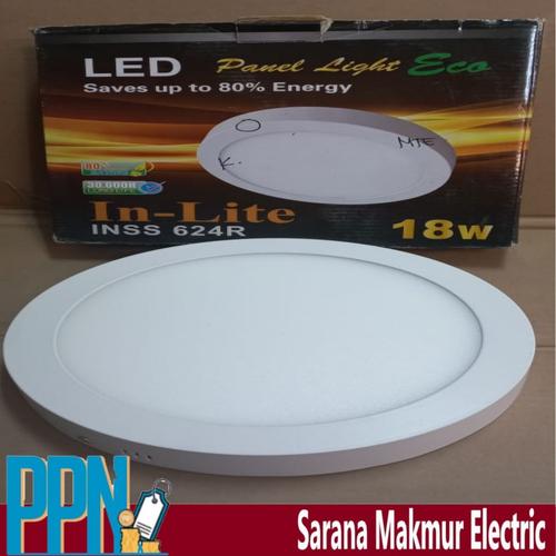 Jual Lampu Led Panel Downlight 18w Bulat Outbow In-Lite Warm White ...