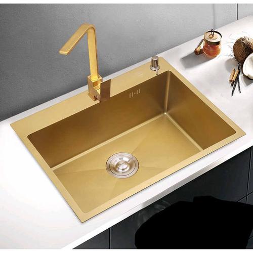 Jual Kitchen Sink 6045 / Bak Cuci Piring Mewah Stainless Gold Wasbak ...
