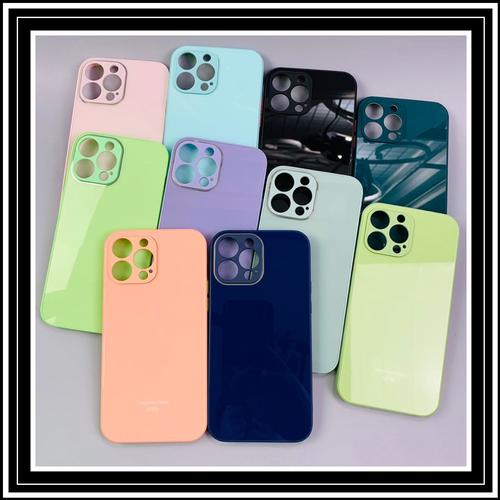 Jual IPHONE 13 / PRO / MAX / MINI HARD TEMPERED CRYSTAL GLASS SILICONE ...