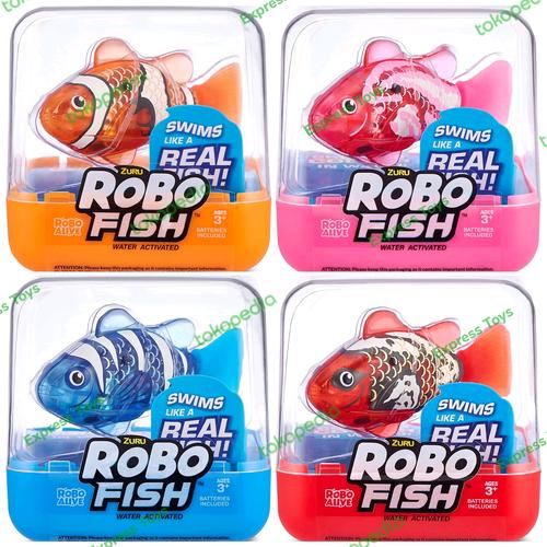 Jual Zuru Robo Alive Robo Fish S2 Color Chnage Robotic Fish Water ...