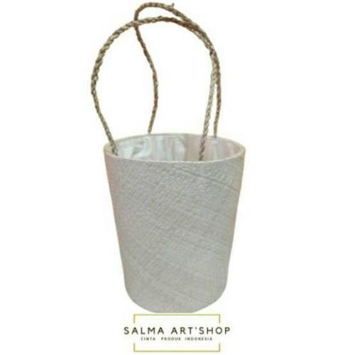 Jual MURAHH!!!! Tas Anyaman pandan Ember polos/tas hampers toples ...