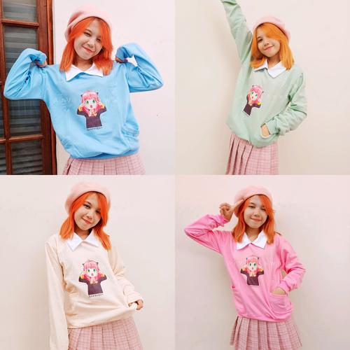 Jual SWEATER KAWAII ANYA SPY X FAMILY PASTEL - Merah Muda, M - Kota ...