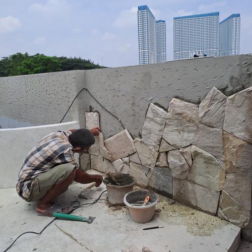 Jual pemasangan batu alam dinding - Kab. Tangerang - pesona palnt shop ...