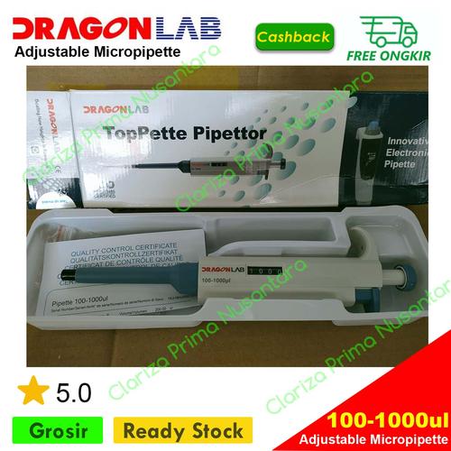 Jual Micro Pipette 100-1000 ul DragonLab Mikro pipet Adjustable Micro ...