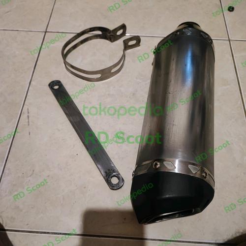 Jual silincer knalpot prospeed black series fullset Inlet 45 chrome ...
