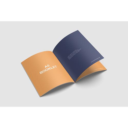Jual Cetak Booklet A5 Print Buku Cetak Compay Profile Staples Tengah