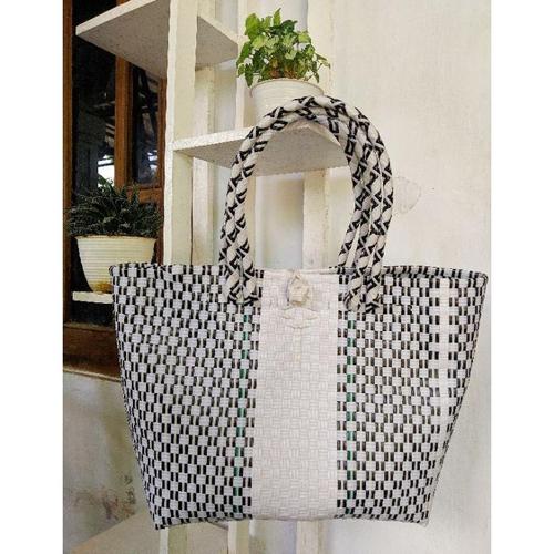 Jual MURAHH!!!! Tas anyaman plastik jali premium M double tali handle ...
