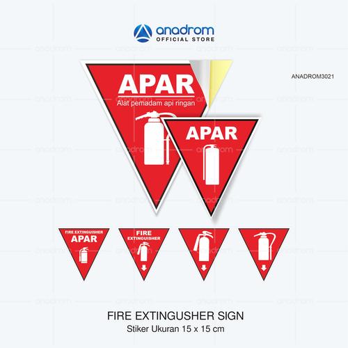 Jual Stiker Fire Extingusher Sign | K3Rambu Safety | 15x15cm | Anadrom ...