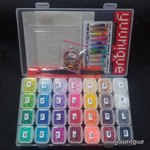 Jual 8400pcs 2.6mm 28 color Box Set Perler Beads Artkal Hama Beads Mini ...