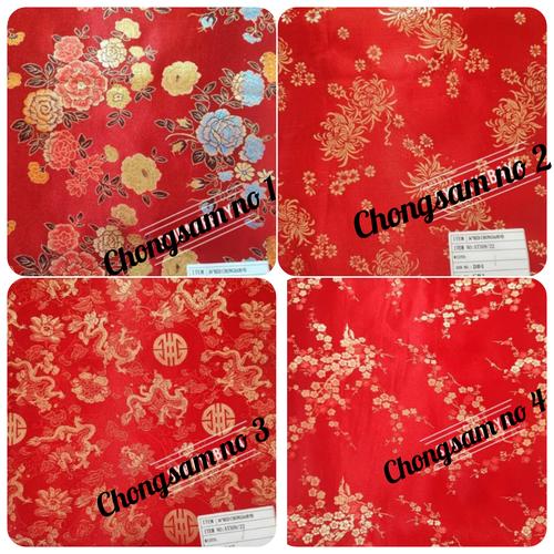 Jual Kain satin chongsam Bahan cheongsam Kain motif cina Bahan baju ...