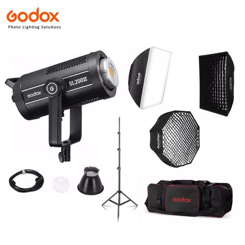 Jual Godox SL200iii / SL200 III LED Video Light Kit Light Stand with ...