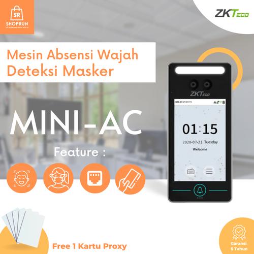 Jual Mesin Absensi Wajah Deteksi Masker Zkteco MINI AC Bisa Akses ...