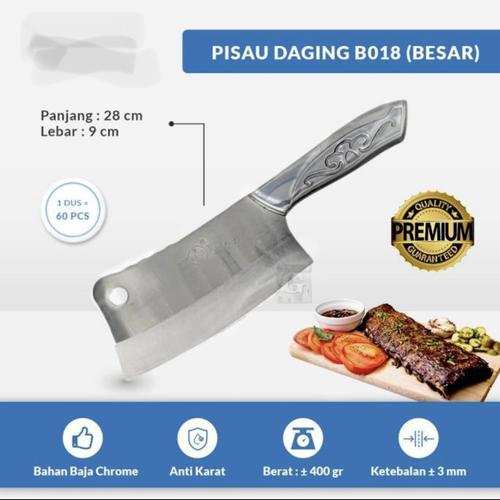 Jual PISAU DAGING / GOLOK DAGING B018 STAINLESS CINCANG POTONG TULANG ...