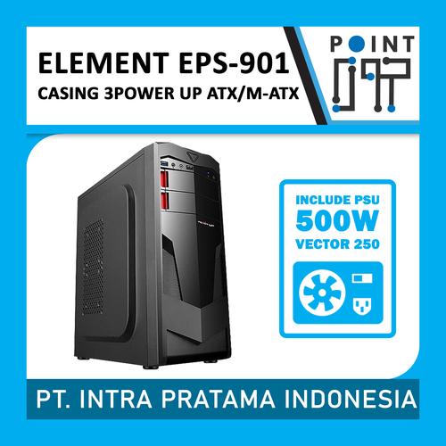 Jual Casing PC Office 3Power Up Element EPS-901 PSU 500W ATX / M-ATX ...