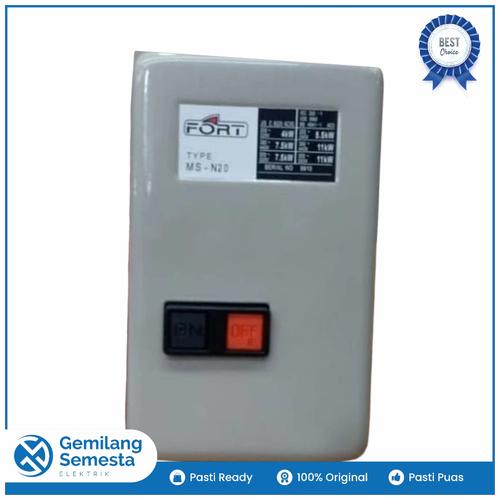 Jual Motor Stater 3 Phase dol starter MSN-20 metal box 220V / 380V Fort ...