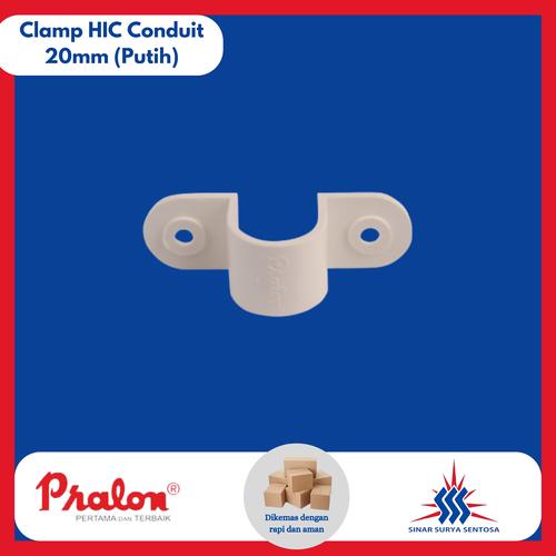 Jual Clamp Conduit 20 mm Pralon / Klem warna putih - 1 psc - Kota ...