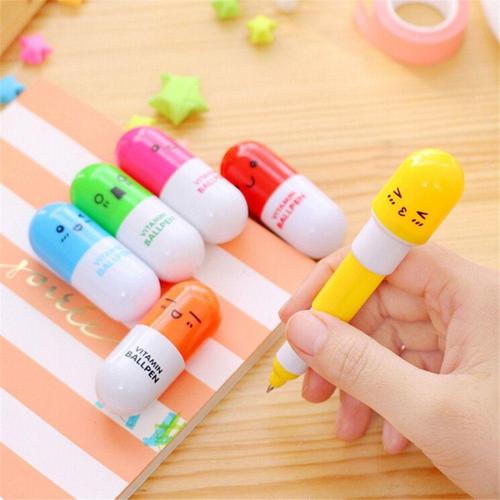 Jual Pulpen lucu dan unik berbentuk pill obat dengan emoticon lucu ...