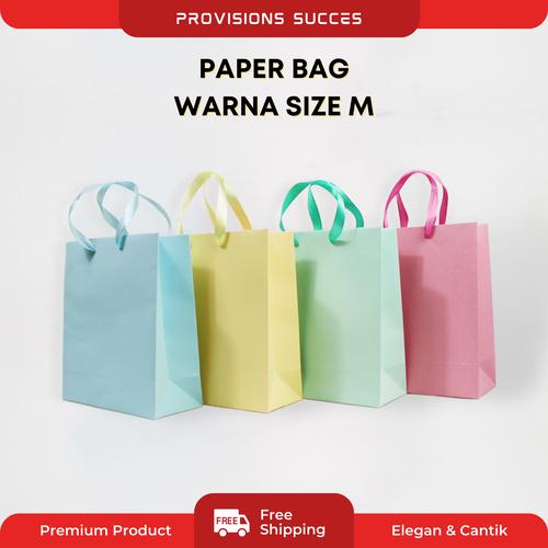 Jual Paper Bag / Tas Kertas / Paperbag Warna size Medium 18 x 8 x 21CM ...