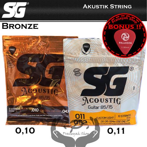 Jual Senar Gitar Akustik String 010 SG Original Bronze 011 - Jakarta ...