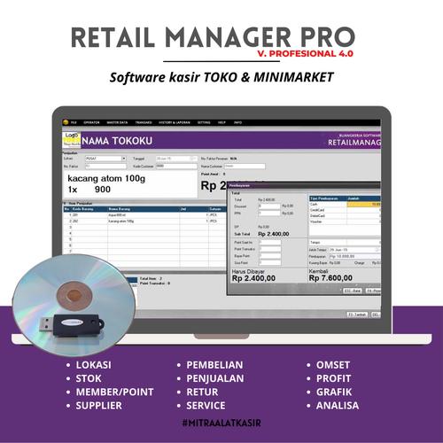 Jual SOFTWARE PROGRAM KASIR TOKO MINIMARKET SWALAYAN (RETAIL MANAGER V.PRO) - Kab. Sleman ...