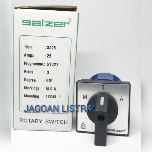 Jual Selector Switch Salzer On Off On 3P 25A COS Rotary Switch SA25-3 ...