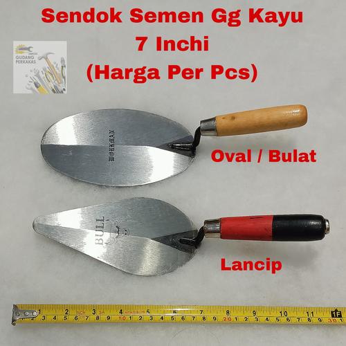 Jual Sendok Semen 7 Inch Gagang Kayu - Cetok Kape Cement - Kab ...