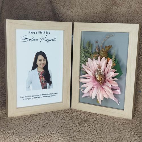 Jual Frame Lipat Dried Flower, ukuran 10 x 15, solid wood, gift box ...