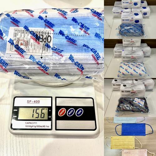 Promo masker We Care KEMENKES earloop 3ply isi 50 pcs - BiruMuda Biasa ...