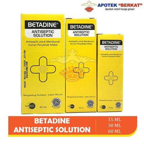 Jual Betadine Antiseptic Solution - Obat Luka Antiseptik - 60 ML - Kab ...
