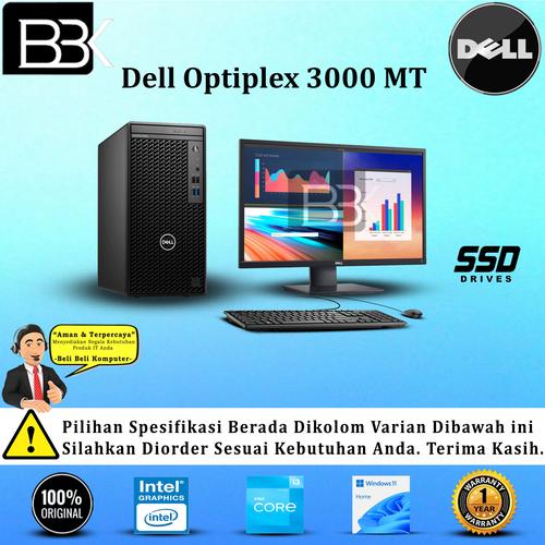 Jual PC Dell Optiplex 3000 MT i3-12100 4GB 8GB 1TB 256GB W11HSL 1YR + LED - 4GB 1TB SATA ...
