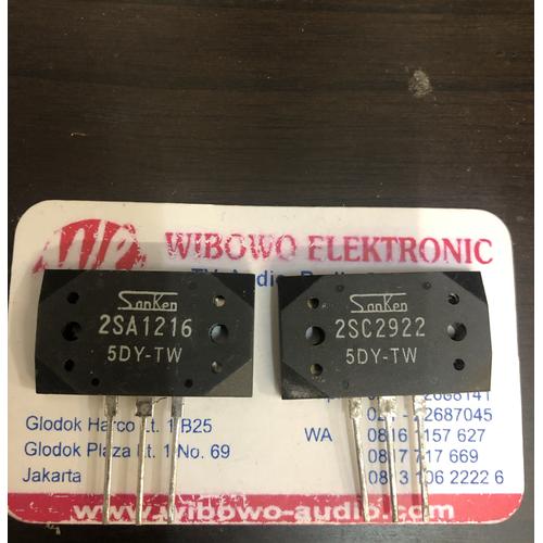 Jual SANKEN A1216 C2922 5DY 9RB TW sanken 5dy tw 2sa1216 2sc2922 - Jakarta Barat ...