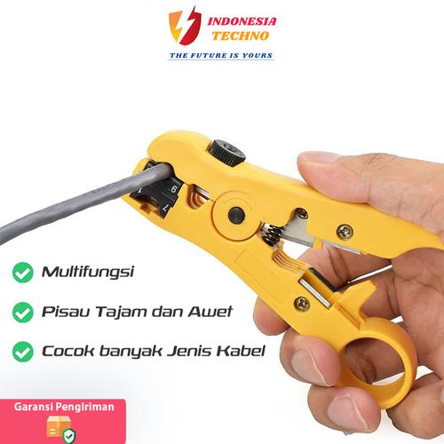 Jual Tang Potong Kupas Kabel Wire Stripper Multi Fungsi Coaxial LAN ...