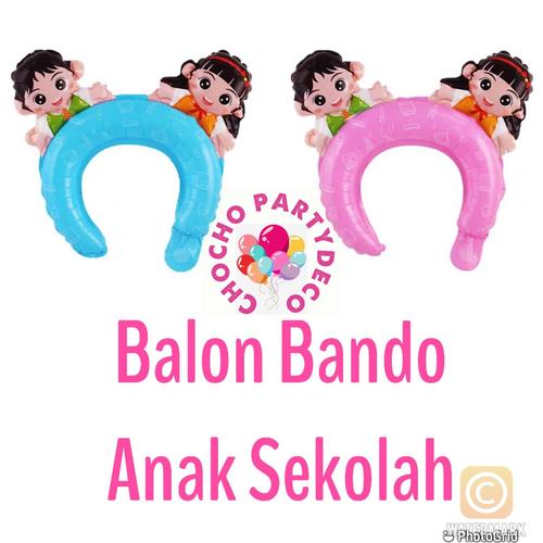 Jual Balon Bando Anak Sekolah / Balon Kids Blue Pink - Kids Pink - Kota ...
