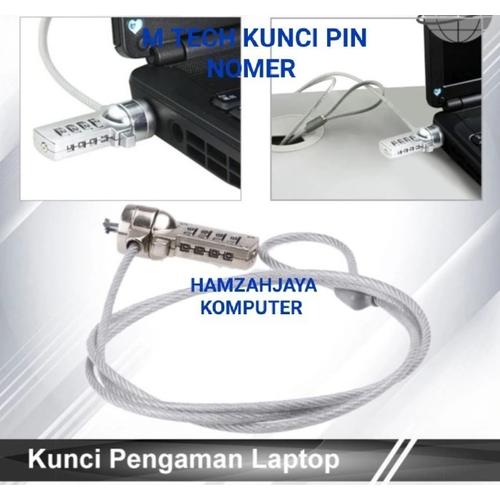 Jual Kunci Tali Rantai Gembok Laptop Notebook Komputer kunci pin M TECH ...