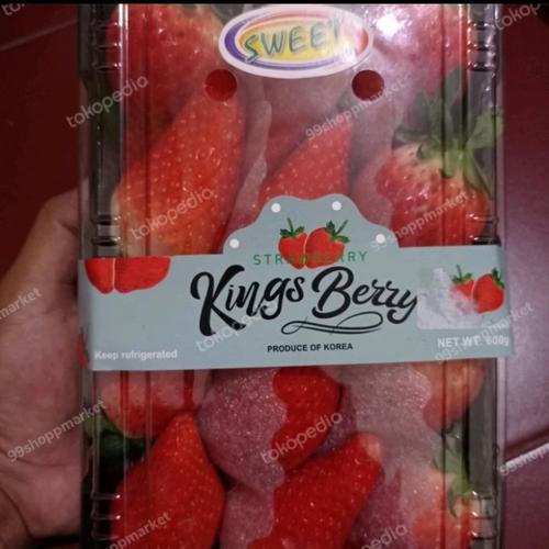 Jual Strawberry Korea King Berry Fresh n Sweet 600 gr / pack - Jakarta ...