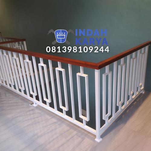 Jual railing tangga handrail kayu - Kota Bekasi - Indah Karya Las ...