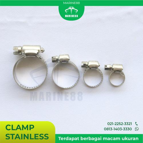 Jual KLEM SELANG / CLAMP SELANG STAINLESS 304. Uk 16-25mm - Jakarta ...