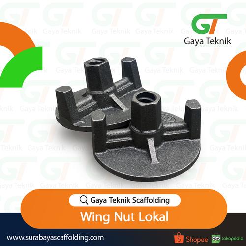 Jual Wing Nut Lokal Produk Bekisting Tipe Kaki 2 Diameter 9cm Lebar 5cm ...