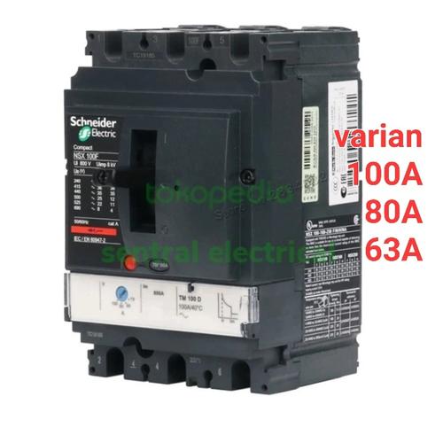 Jual SCHNEIDER COMPACT NSX 100f 100A 80A 63A 36KA MCCB BREAKER NSX 100F 3P - 63A - Jakarta Pusat ...
