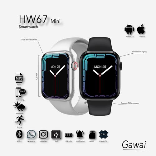 Promo Smartwatch HW67 Mini Smartwatch - GawaiPedia - Hitam - Jakarta ...