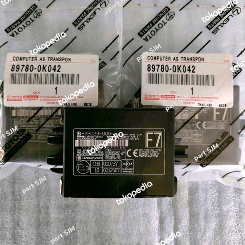 Jual Ecu Immobilizer 89780-0K042 Toyota Fortuner Vrz Inova Reborn ...