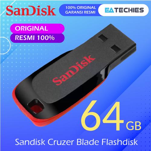 Jual FLASHDISK SANDISK 64GB CRUZER BLADE 64 GB Original Garansi Resmi - Kota Bandung - EATECHIES ...