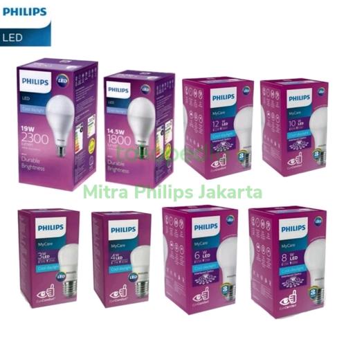 Jual LED Bulb PHILIPS MyCare 3w 4w 6w 8w 10w 12w 14.5w 19w Watt E27 ...