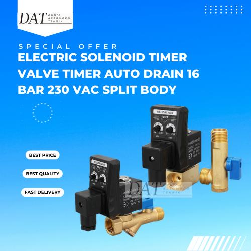 Jual 1/2" OPT-A Solenoid Valve Timer Auto Drain 16bar 230 Vac Split ...