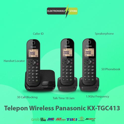 Jual Telepon Wireless Panasonic KX-TGC413 - Telephone Rumah Kantor ...